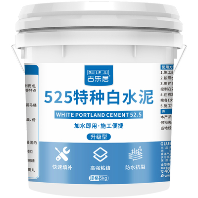 525特种速干白水泥墙面修补坑洞