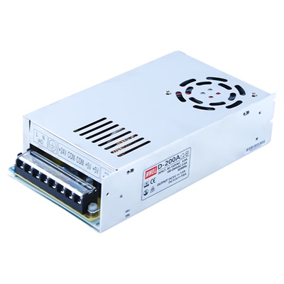 mwel双组D350C-12V24V小型工控设备供电系统专用两路输出开关电源