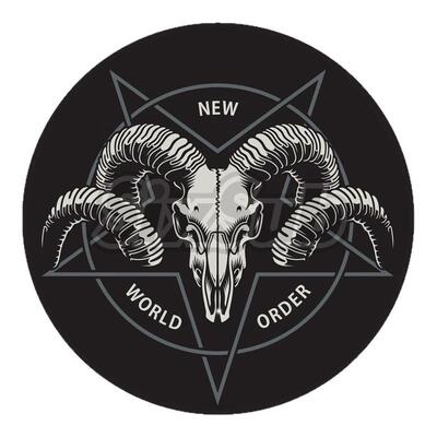 公羊头骨五星机盖风挡水晶胶贴花