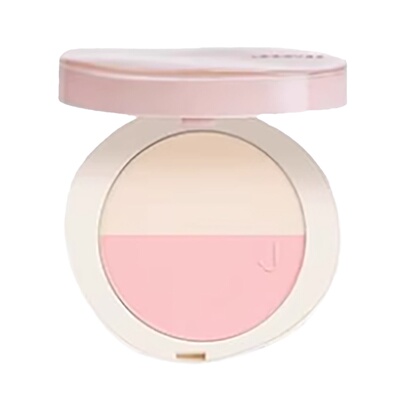 酵色双色补光灯粉饼高光腮红定妆