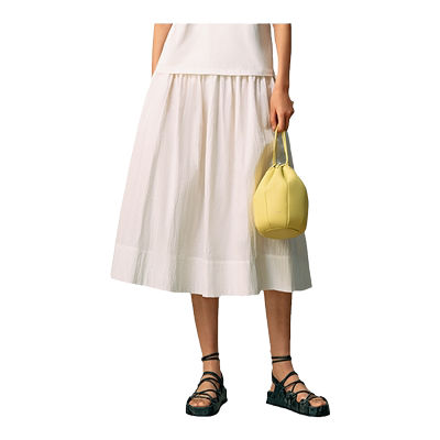 Jasonwu中裙A字型拼接打揽