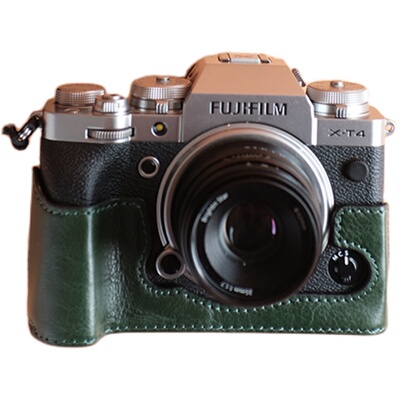 富士真皮保护套&复古风肩带搭配