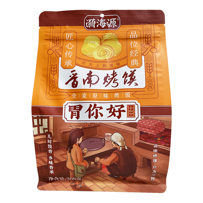 胃你好晋南烤馍小馒头308g山西运城烤馒片椒叶纯原味烤花卷养胃碱