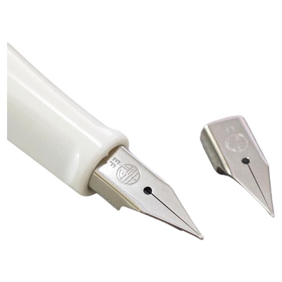 小学生钢笔替换笔尖EF明尖铱金0.38mm粗细飞机尖通用ef钢笔尖头