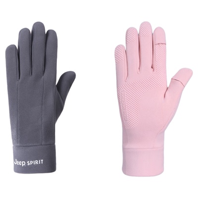 JEEP冬季女骑行保暖滑雪内胆手套