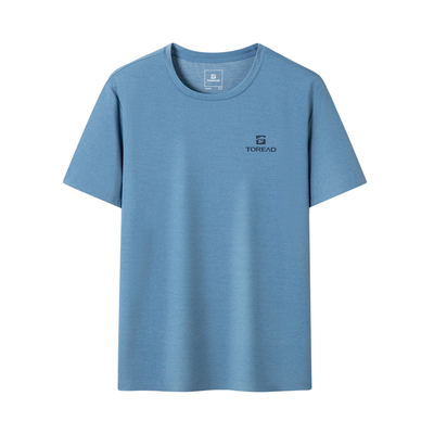 探路者速干T恤男26春夏户外徒步防晒速干衣运动健身休闲凉感短袖