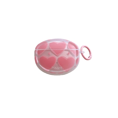 粉色系满屏爱心适用于华为freebuds SE4蓝牙耳机保护套5i/6i耳机壳freeclip2软壳pro3少女心SE2小清新Pro4女