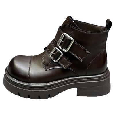 2026春皮带扣显脚小女马丁短靴