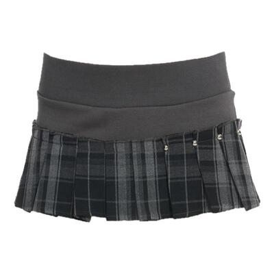 廊曼格画法式拼接半身裙