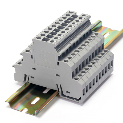 螺钉式接线纯铜阻燃三层接线端子