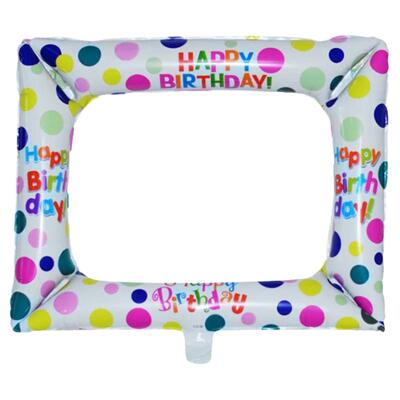 生日场景布置装饰相框气球儿童周岁氛围感拍照道具派对用品男女孩