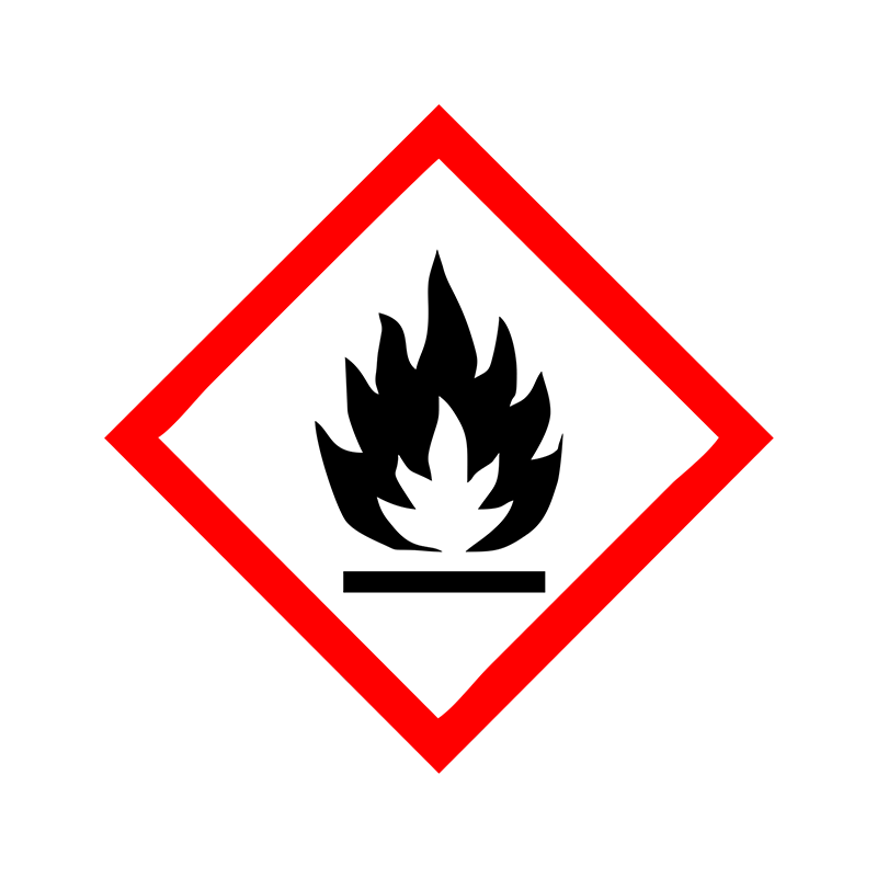 易燃品警示标识贴PVC不干胶防水