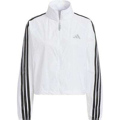 Adidas/阿迪达斯官方正品2025女士梭织三条纹立领经典外套KC0181