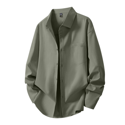 班尼路S&K日式复古长袖衬衫男款