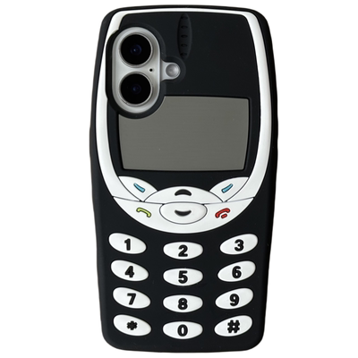 @BOBBY PLANET原创柔软硅胶复古立体按键诺基亚趣味创意搞怪个性适用iPhone16Promax手机壳苹果1543情侣12pro