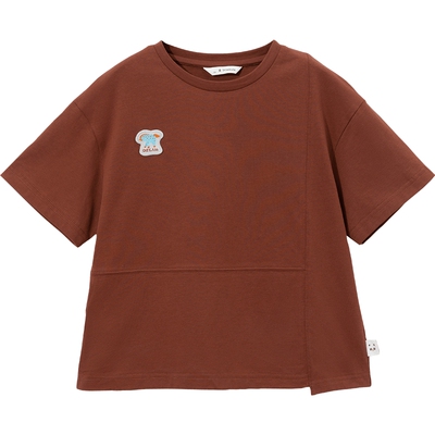 播童装洋气宽松圆领薄天丝棉T恤