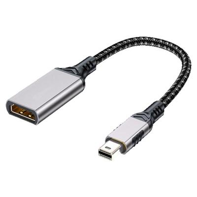 minidp转hdmi转换器4K高清笔记本连接显示器投影仪迷你小dp雷电2/4线接口转接头适用苹果macbook电脑转接线