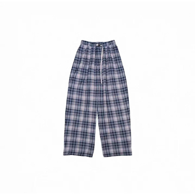 NATURALHOTEL格纹茧形休闲裤