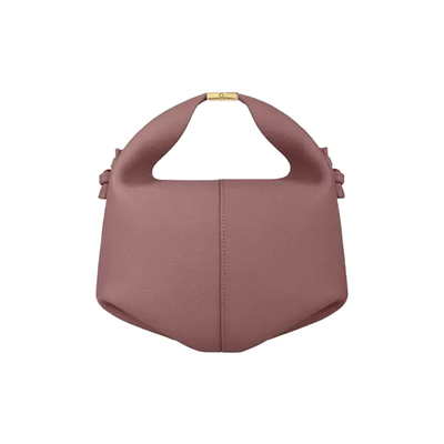 丁香紫荔枝牛皮手提斜挎包Polene