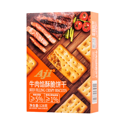 老爸评测牛肉馅酥脆夹心饼干