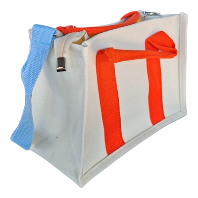 外贸原单防水帆布卡通单肩包收纳袋环保手拎包购物袋斜挎包带饭包