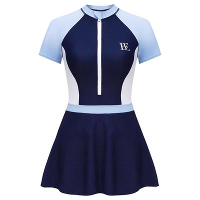 BE范德安泳衣女连体裙式遮肚显瘦