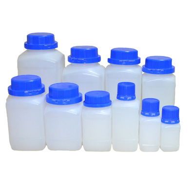加厚实验室密封蓝盖粉剂瓶子