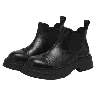 达芙妮厚底增高英伦风切尔西靴女