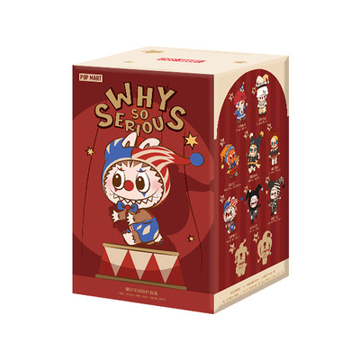 POP MART 泡泡玛特labubu WHY SO SERIOUS 搪胶毛绒系列盲盒礼物