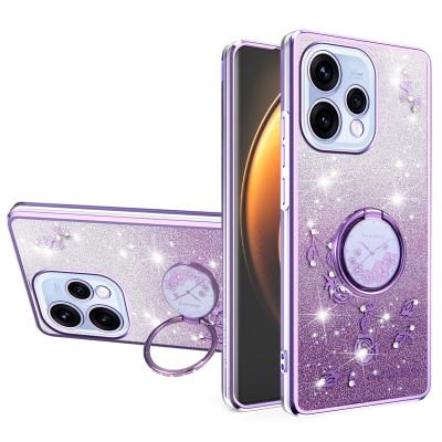 适用opporeno15c手机壳水钻闪粉