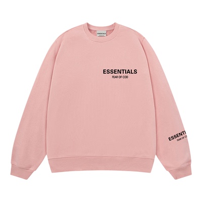 ESSENTIALS官方酒红卫衣男女情侣