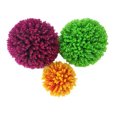 仿真草球塑料花加密房顶装饰花