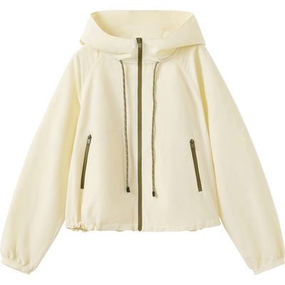 播商场同款连帽短外套女25秋季新品运动风宽松上衣BDS3WD3091