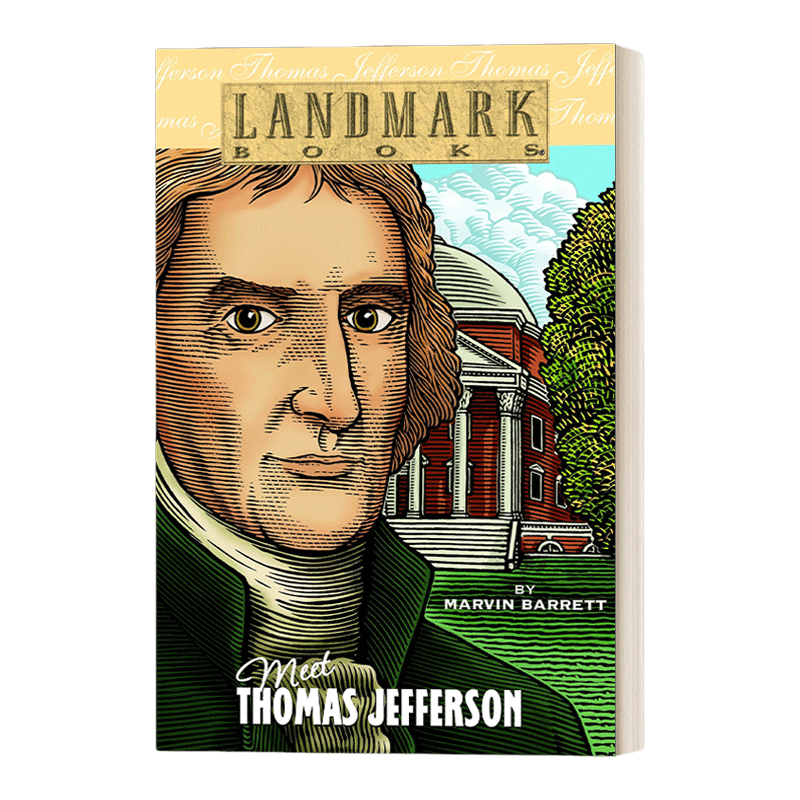 英文原版 Meet Thomas Jefferson Landmark Books 见见托马斯·杰斐逊 里程碑系列 英文版 进口英语原版书籍