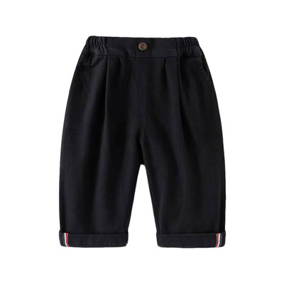 儿童休闲西装长裤春秋高弹裤子