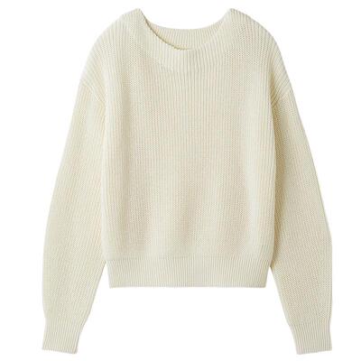 Mila Owen春夏简约休闲纯色慵懒宽松罗纹针织衫09WNT251190