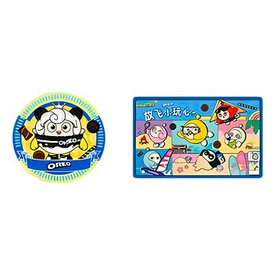 蛋仔派对奥利奥联名新款徽章吧唧+兑换卡可换皮肤+呦呦联动周边