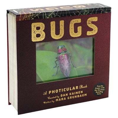 光与影视觉动画书系列昆虫  会动的3D昆虫科普图片 英文原版 Bugs A Photicular Book 纽约时报绘本畅销书精装 Mara Grunbaum