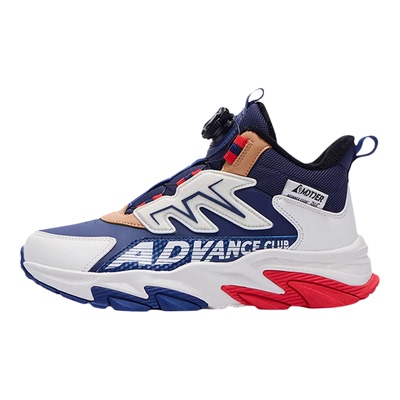 361童鞋 男童加绒保暖运动鞋儿童二棉短绒跑步鞋2025冬季旋钮棉鞋