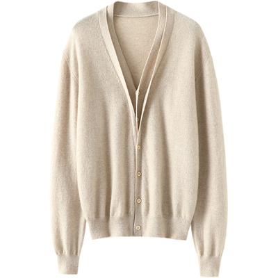 启超高端100%纯山羊绒衫