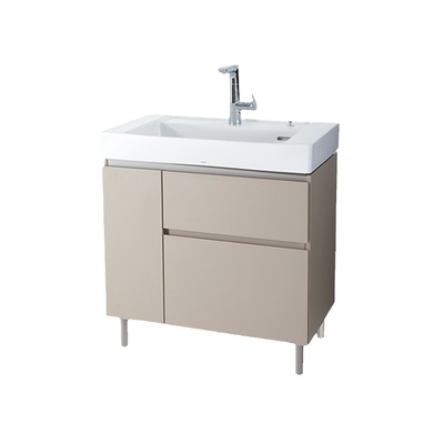 挂墙奶茶色落地浴室柜