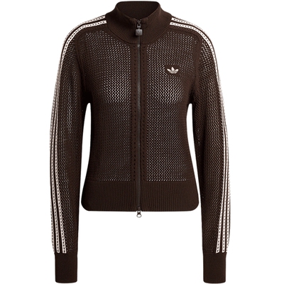 adidas阿迪达斯三叶草女子运动休闲针织开衫外套KE0202