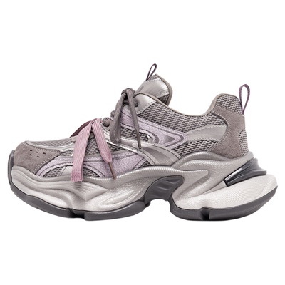 Lee Cooper厚底增高老爹鞋女款2026新款潮流休闲鞋网面气垫运动鞋