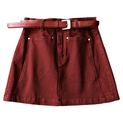 高腰显瘦a字裙辣妹半身裙女短裙