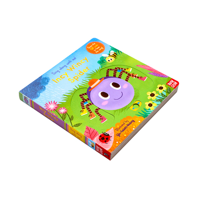 Incy Wincy Spider 英文原版绘本 Sing Along with Me 蜘蛛爬啊爬 童谣纸板机关操作书 低幼儿童启蒙趣味玩具早教书 英语读物读本