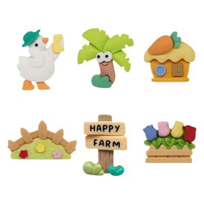 Crocs花园小鸭鞋花扣洞洞鞋配饰