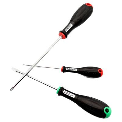 日本罗宾汉双色手柄螺丝刀铬钒钢进口十字一字强磁防滑柄起子改锥