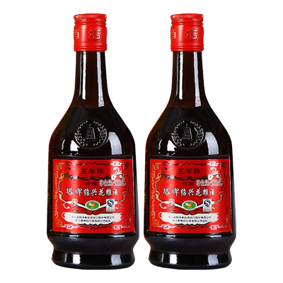 塔牌黄酒五年陈花雕酒600ml*2瓶