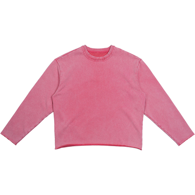 O3PARK洗褪做旧长袖卫衣