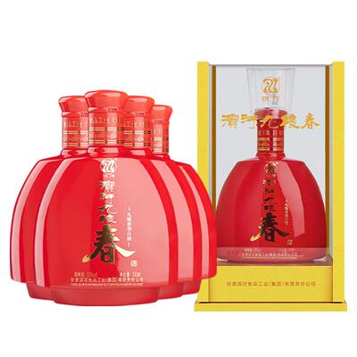 滨河九粮春九粮香型白酒50度红瓶